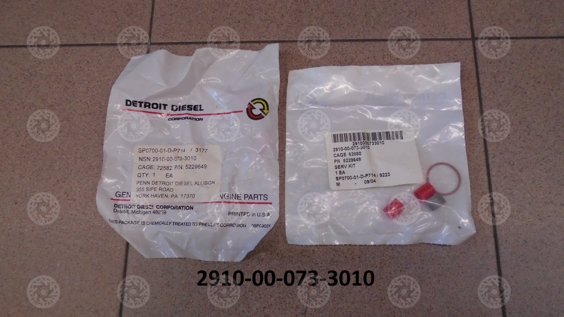 PARTS KIT,FUEL INJECTOR,DIESEL E NSN: 2910-00-073-3010 - Kairis ...