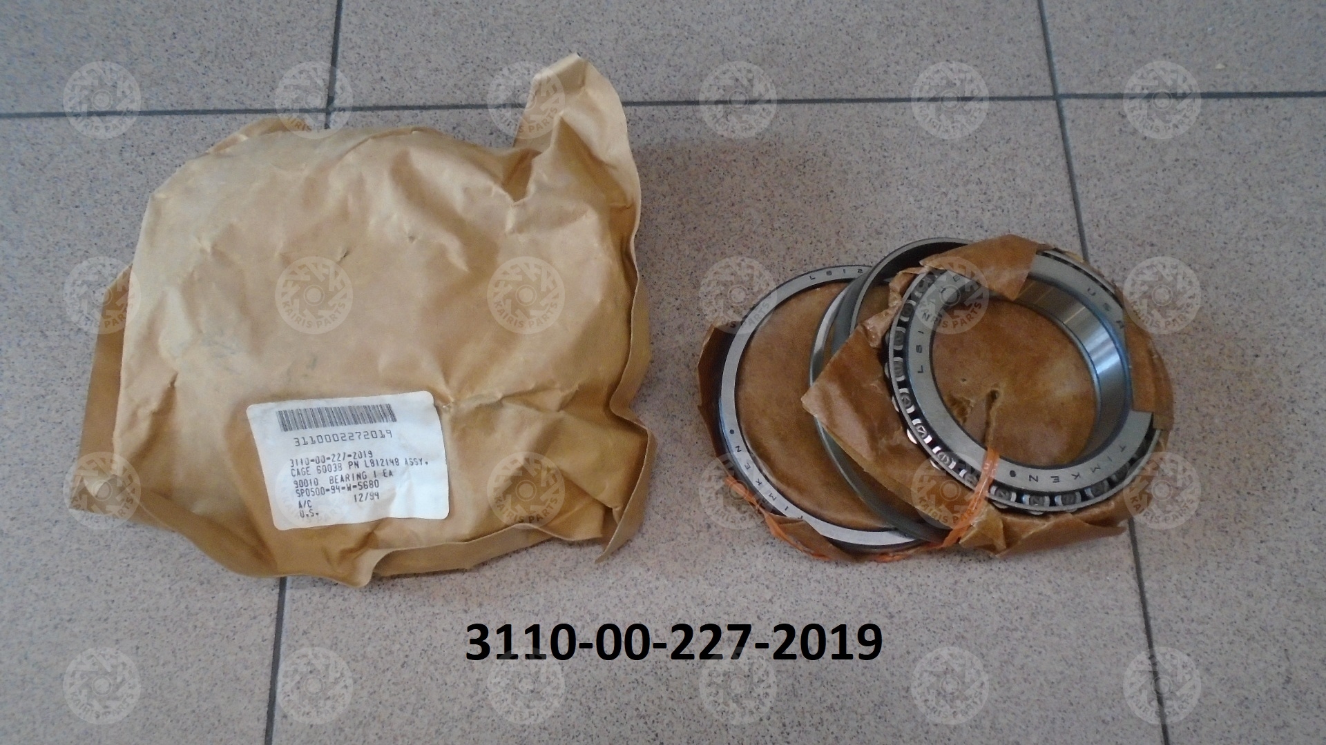 BEARING,ROLLER,TAPERED NSN: 3110-00-227-2019 - Kairis military parts